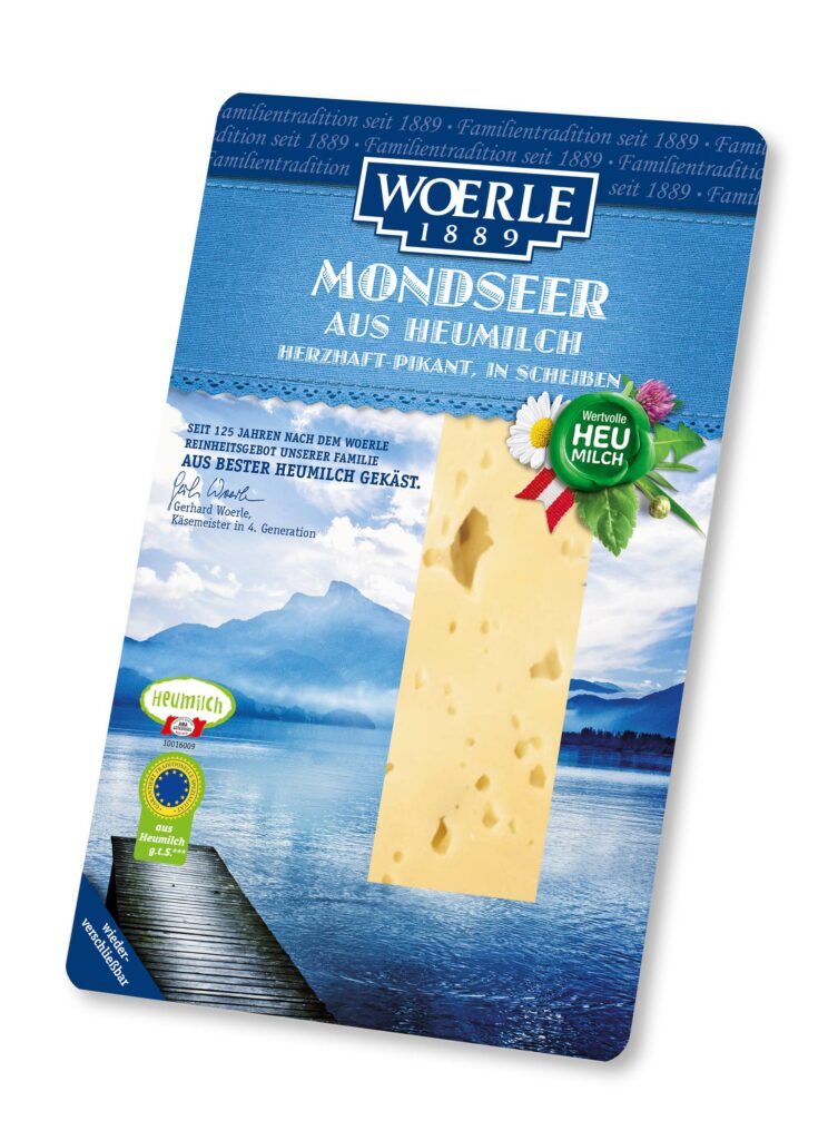 Neu im Regal: WOERLE-Emmentaler und Mondseer auch in Scheiben - Picker PR